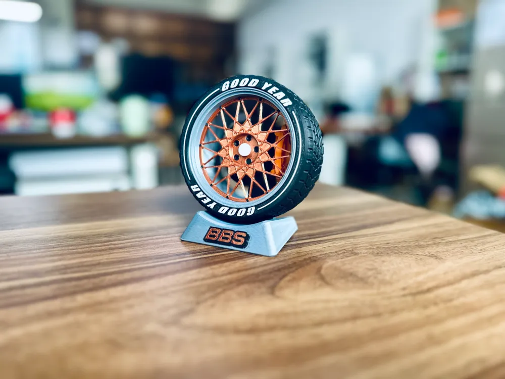BBS Wheel Desktop Decoration Set - Free 3D Print Model - MakerWorld