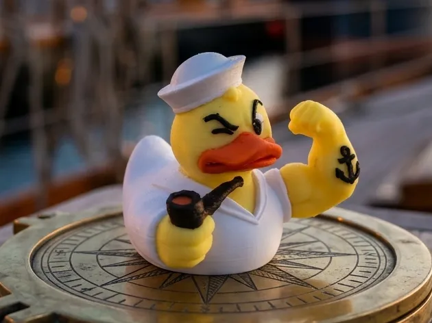 Popeye Duck, Sailor Duck, Cruise Jeep Duck - Free 3D Print Model ...