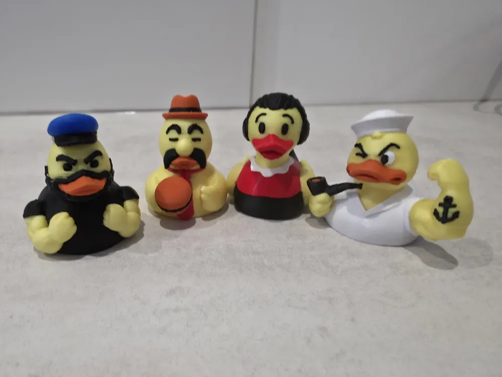 Popeye Duck, Sailor Duck, Cruise Jeep Duck - Free 3D Print Model ...