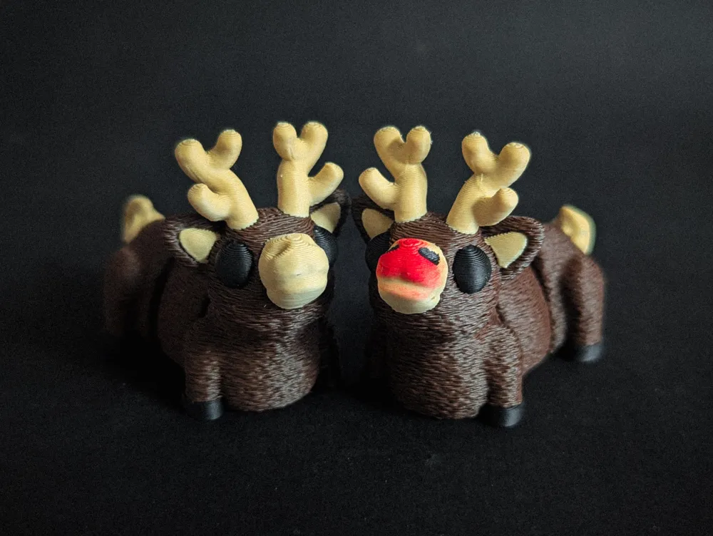 Flexi Reindeer - Free 3D Print Model - MakerWorld