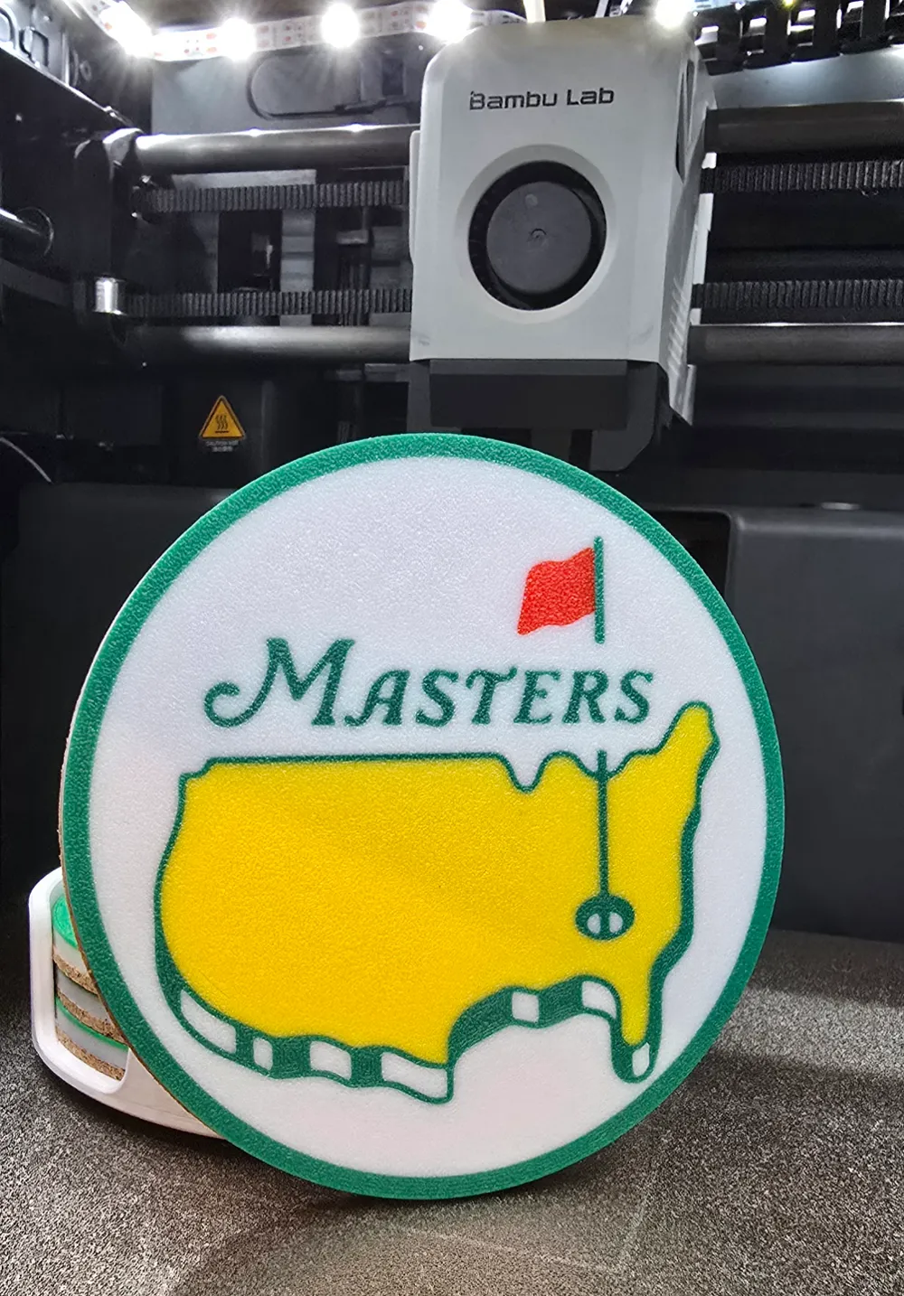 Masters Coaster Set 100mm by jclarkusaf MakerWorld: Download Free 3D Models