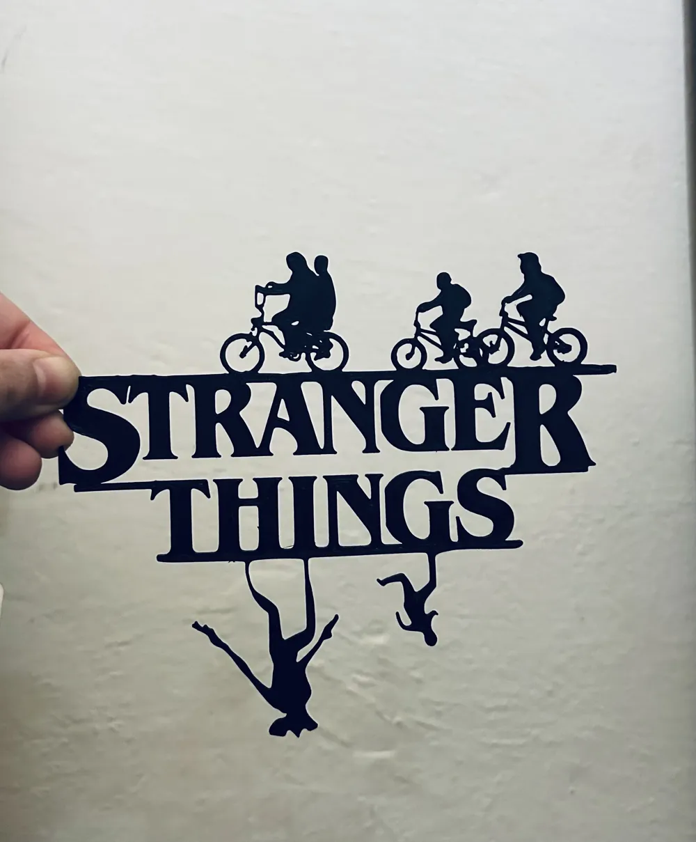 Stranger Things wall decor - Free 3D Print Model - MakerWorld