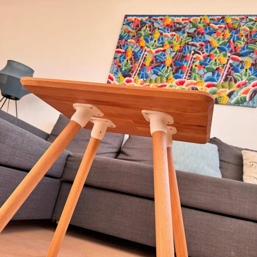 Connector Coffee Table with Round Legs by 3DDruckerei - MakerWorld