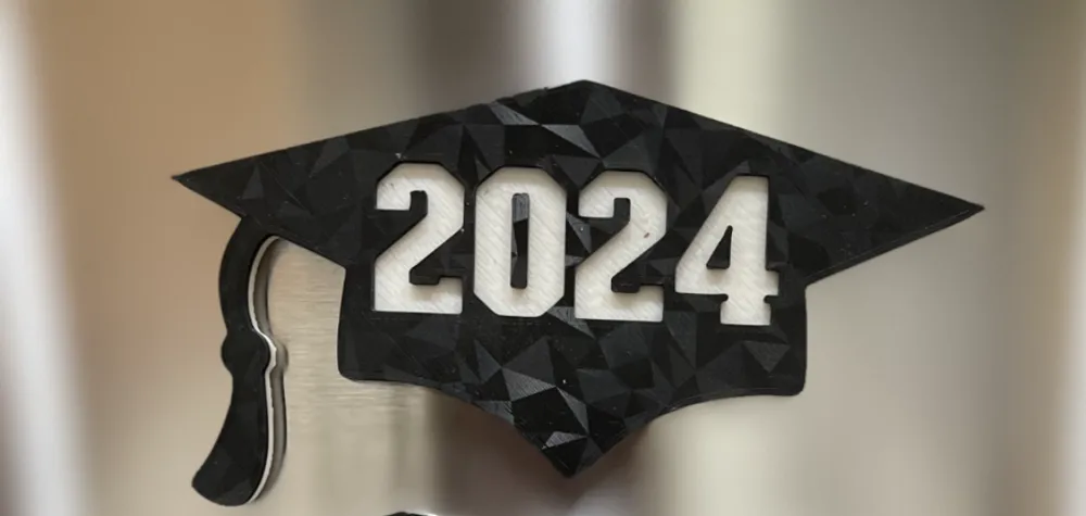 2024 Graduation Cap Magnet by Gizlby - MakerWorld