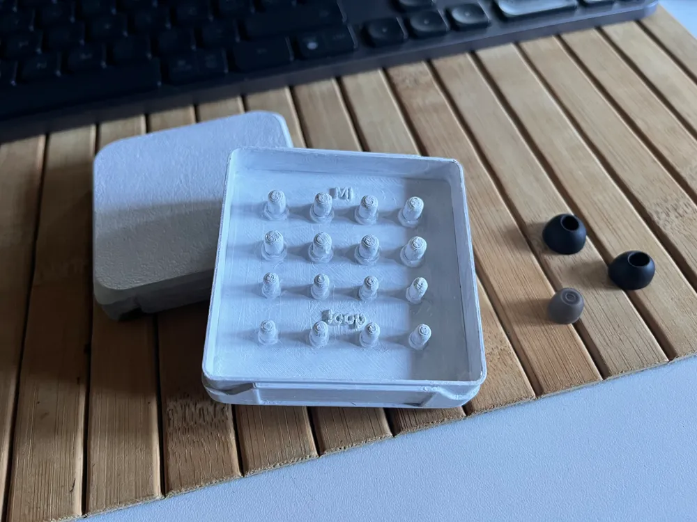 Earbuds tips Storage (insert) Remixed by Made by Jade - MakerWorld