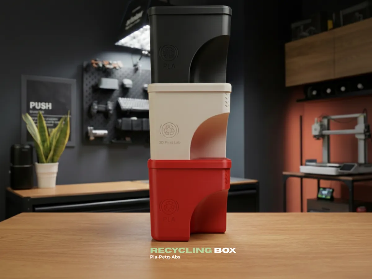 Modular Recycling Box - Free 3D Print Model - MakerWorld