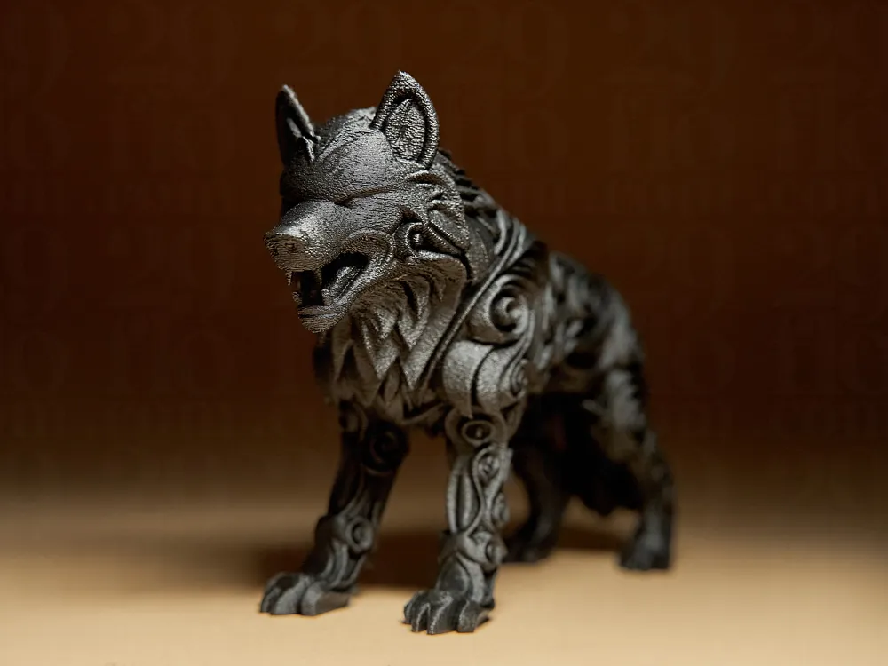 Designer WOLF Sculpture - Free 3D Print Model - MakerWorld