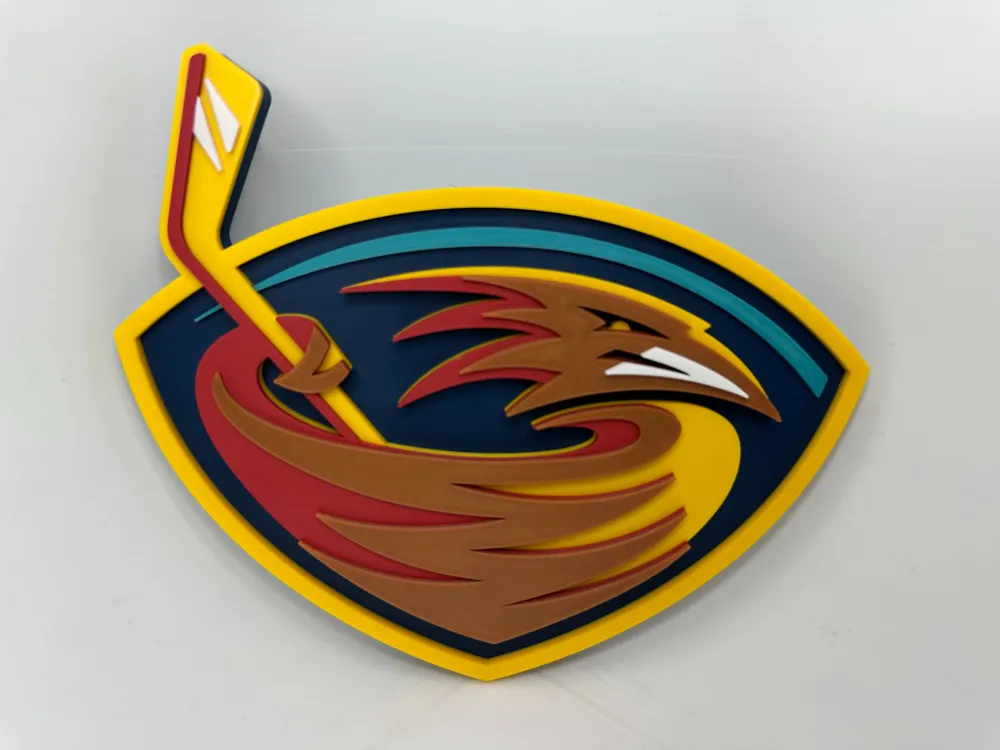 Atlanta Thrashers Logo 1999 - Free 3D Print Model - MakerWorld