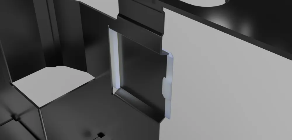 Bambu Lab P1P Latch-On Spool Guard by Cyber Inventor - MakerWorld