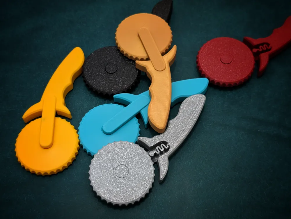 Mini Pizza Cutter Fidget by hugo.workshopMakerWorld: Download Free 3D ...