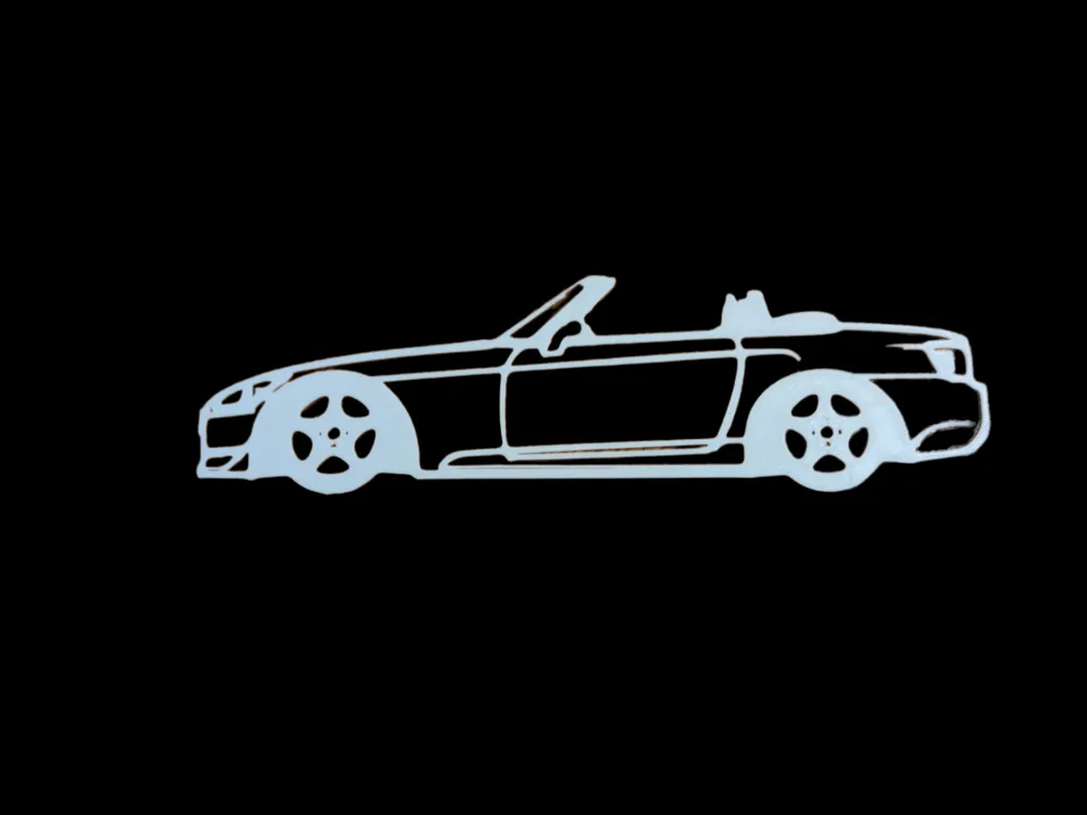 Honda S2000 silhouette wall art by cruse2382 - MakerWorld