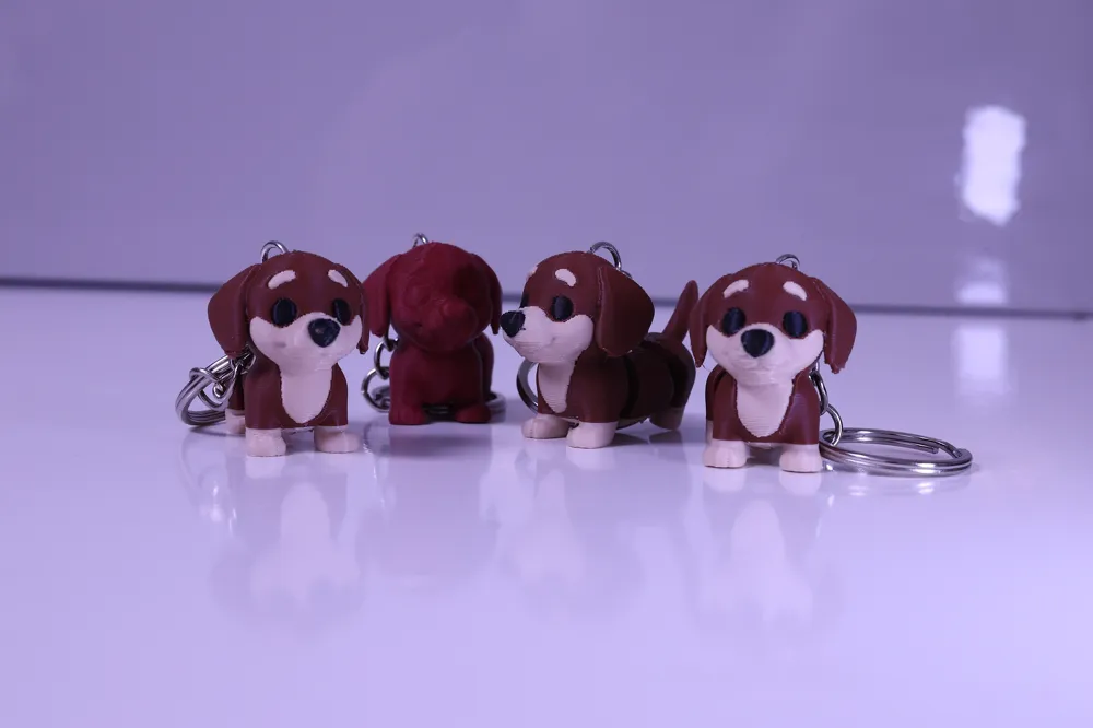 Flexi Dog - Keychain - Free 3D Print Model - MakerWorld
