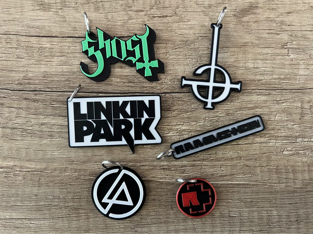 Keychain Linking Park Ghost Rammstein - Free 3D Print Model - MakerWorld