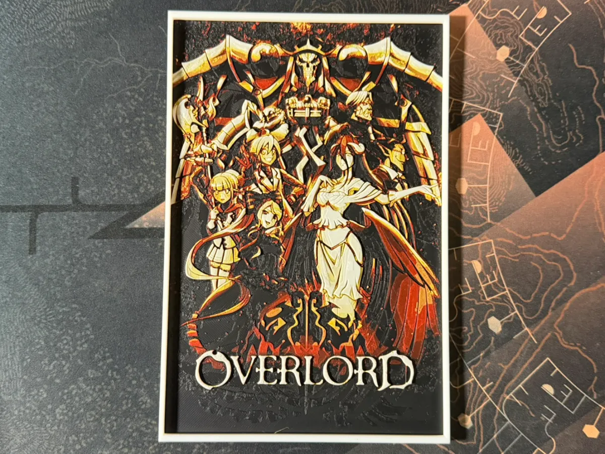 Overlord - HueForge Anime - Free 3D Print Model - MakerWorld