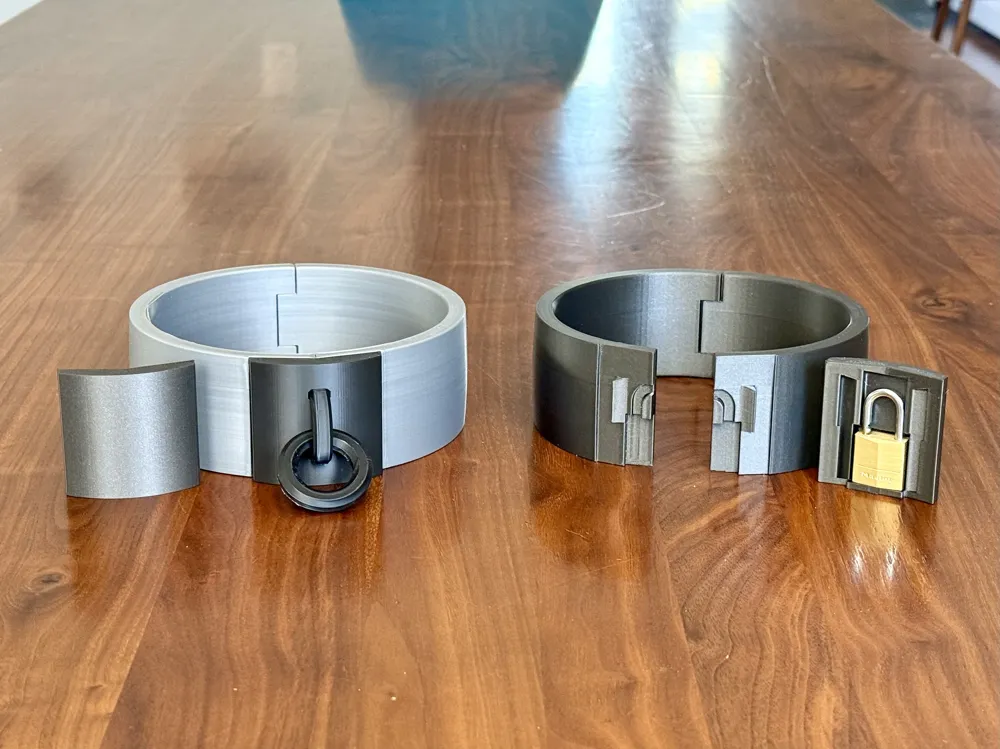 "Swedish" Style Locking BDSM Collar - Free 3D Print Model - MakerWorld