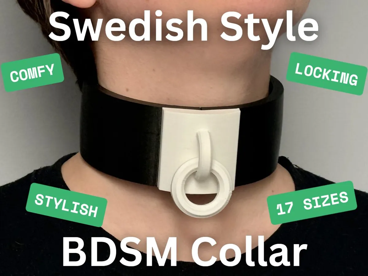 "Swedish" Style Locking BDSM Collar - Free 3D Print Model - MakerWorld