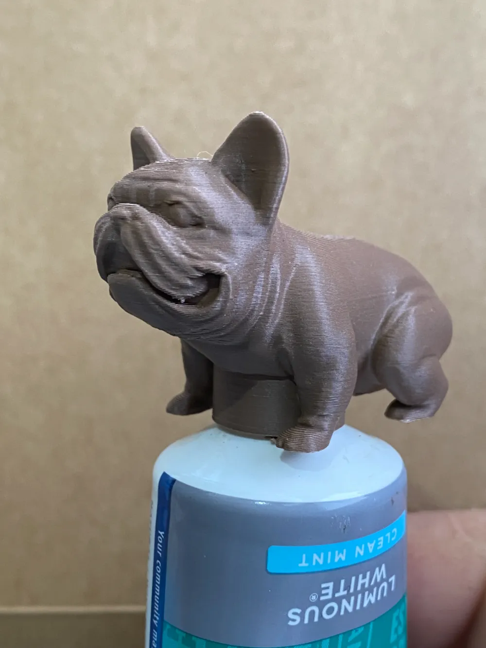 Poopin French Bulldog Toothpaste Cap - Free 3D Print Model - MakerWorld