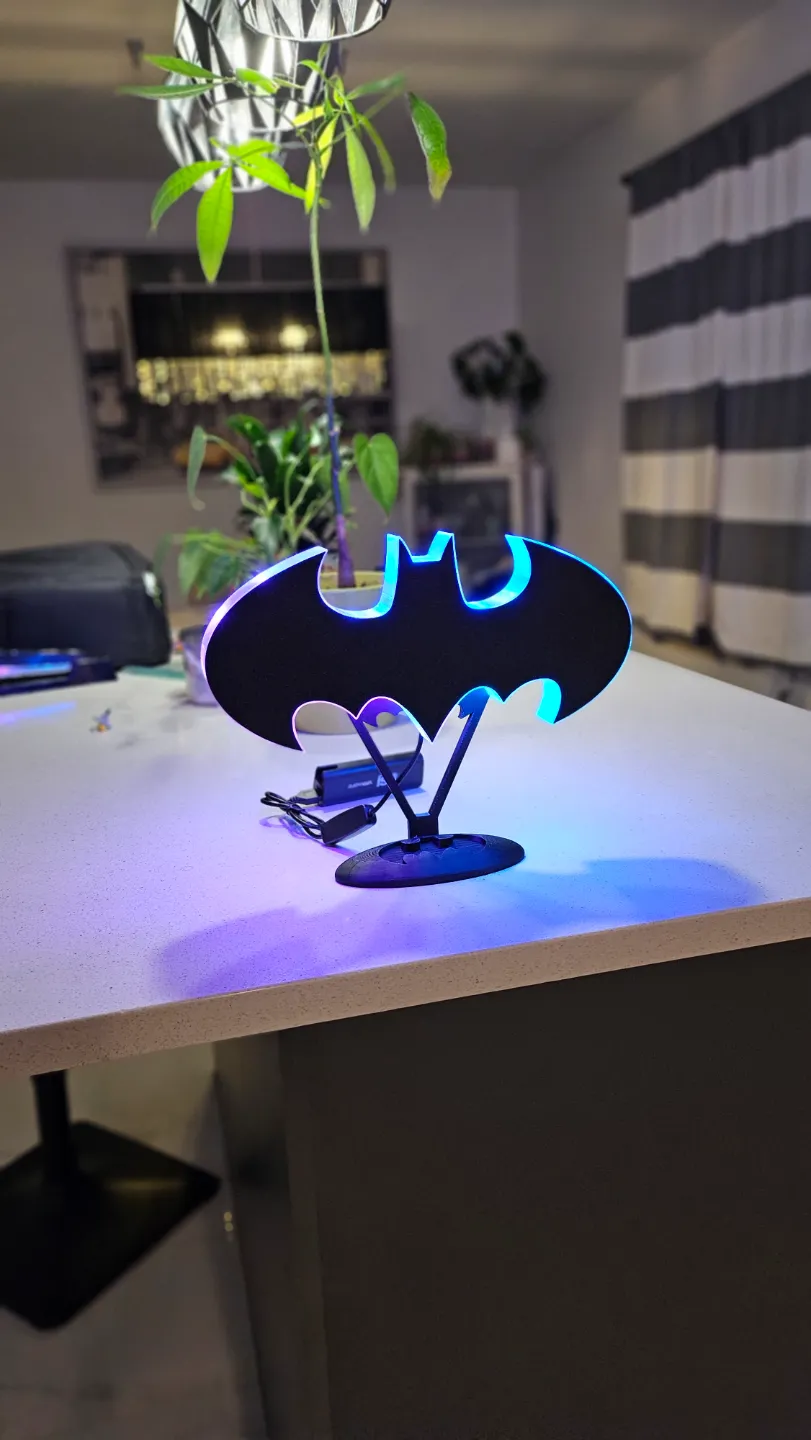 Tim Burton's1989 Batman LED Lightbox by Tommy Gun MakerWorld: Download ...