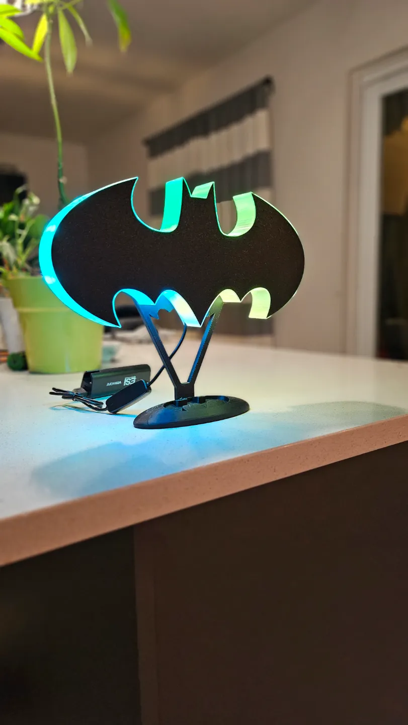 Tim Burton's1989 Batman LED Lightbox by Tommy Gun MakerWorld: Download ...