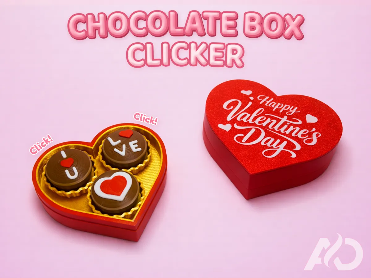 CHOCOLATE BOX CLICKER - Free 3D Print Model - MakerWorld