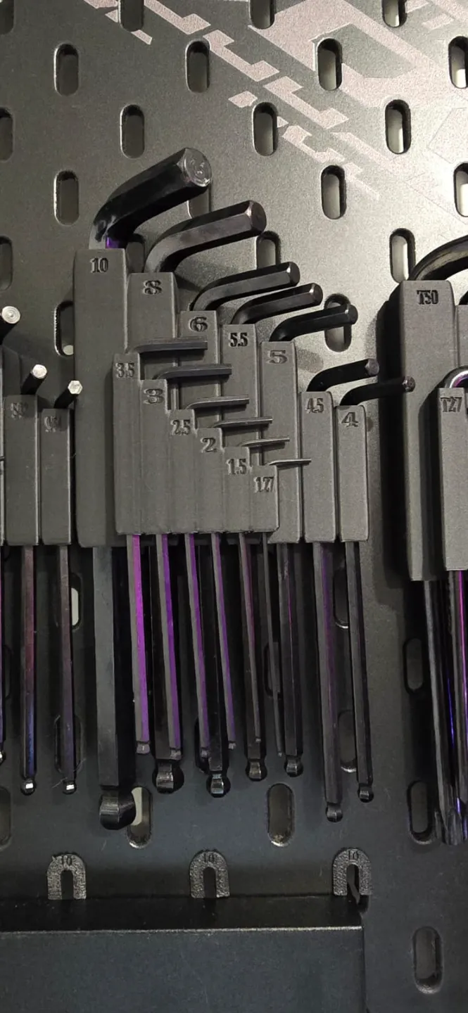 Skadis Hex Keys Holder by AL3XMakerWorld: Download Free 3D Models