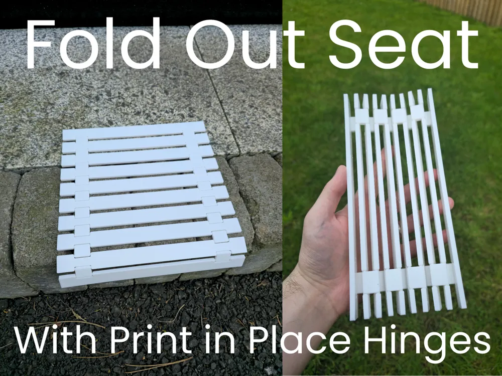 Fold Out Seat - With print in place hinges by Joshua3D MakerWorld ...