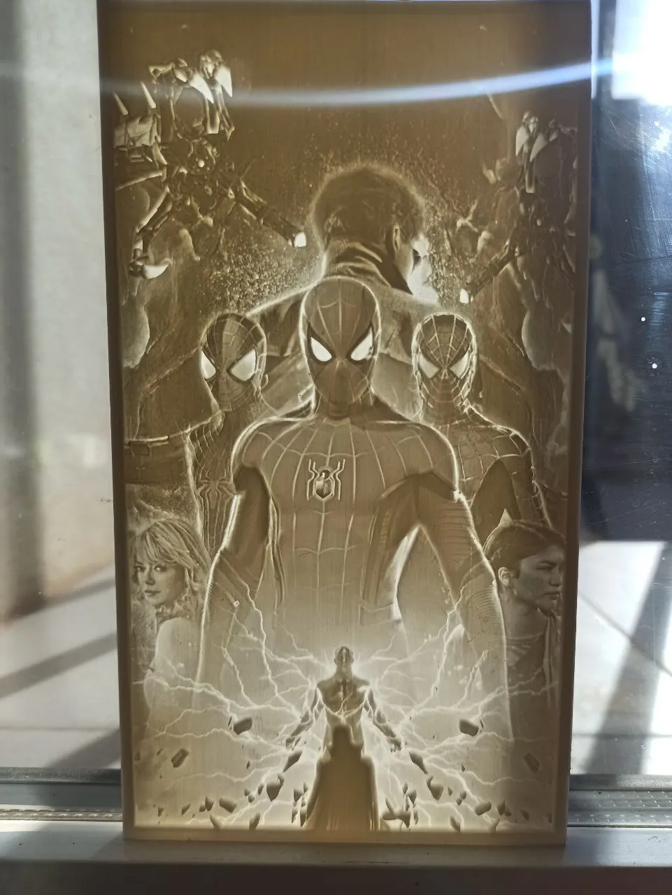 Spiderman Lithophane / Litofania Spiderman by Eleazar 3DinPlastic ...
