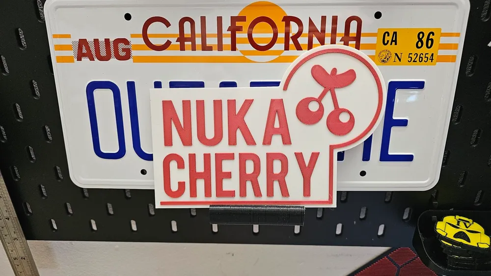 Nuka Cherry logo wall sign by thisnoise - MakerWorld