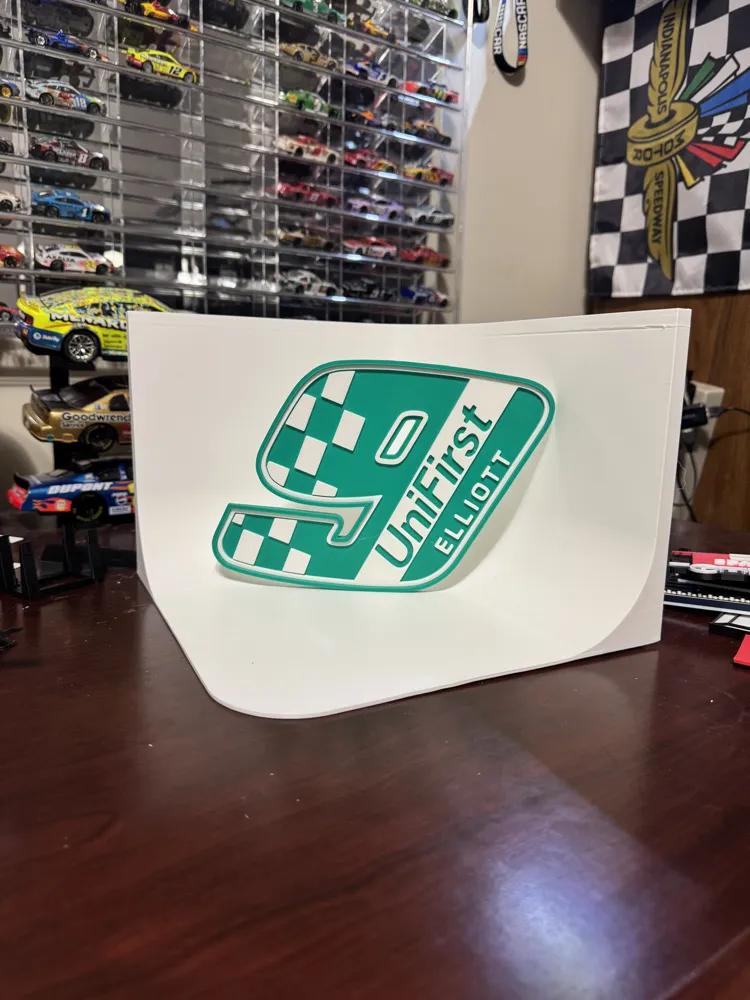 Chase Elliott Unifirst #9 NASCAR Sign Display - Free 3D Print Model ...