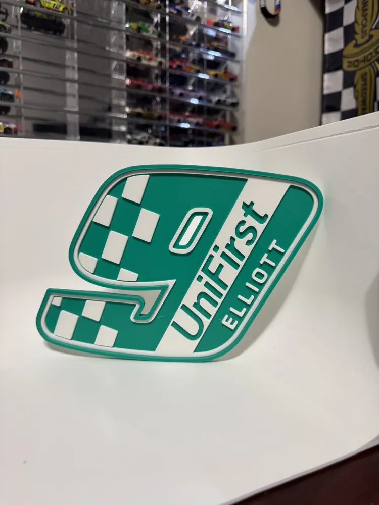 Chase Elliott Unifirst #9 NASCAR Sign Display - Free 3D Print Model ...