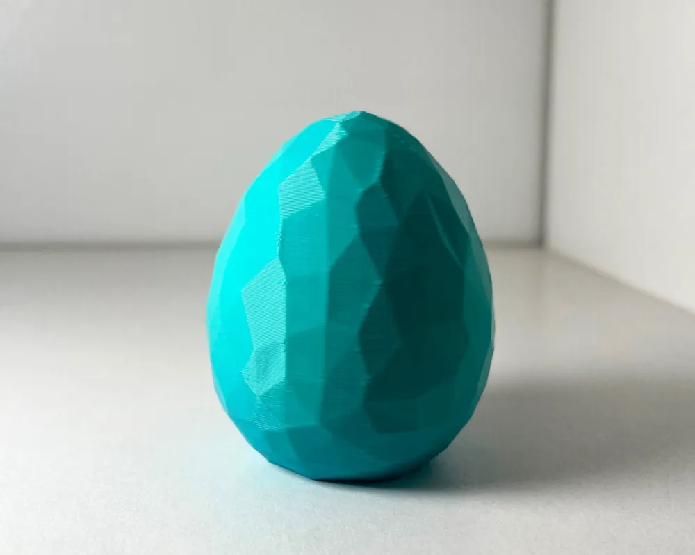 Geometric Crystal Egg by cartyski - MakerWorld