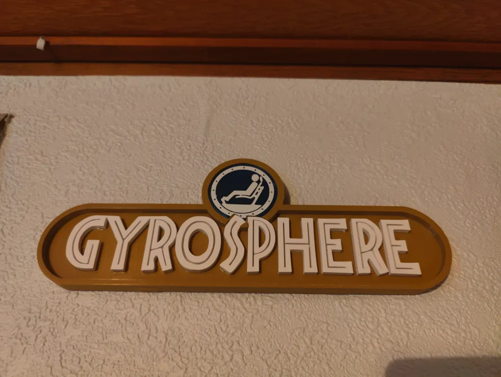 Jurassic world Gyrosphere sign by Darth Nihilus MakerWorld: Download ...