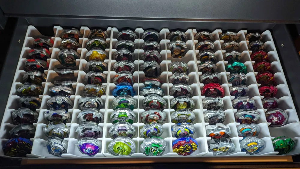 Beyblade X Gridfinity Blade Holder 4x6 by Woodbelly MakerWorld ...