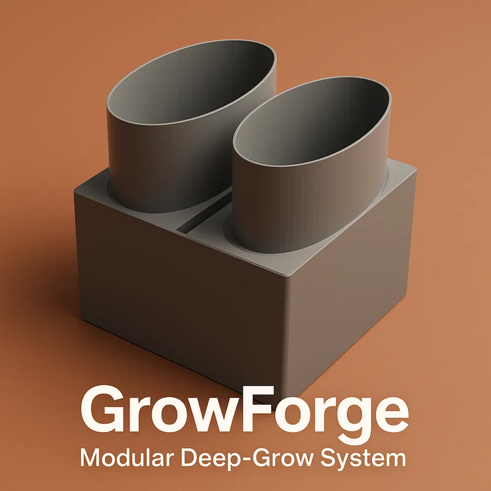 GrowForge – Modular Deep-Grow System by NaentyMakerWorld: Download Free 3D Models