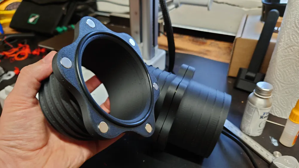 Dust Extraction Hose Magnetic Coupling (100mm) by AlXtech - MakerWorld