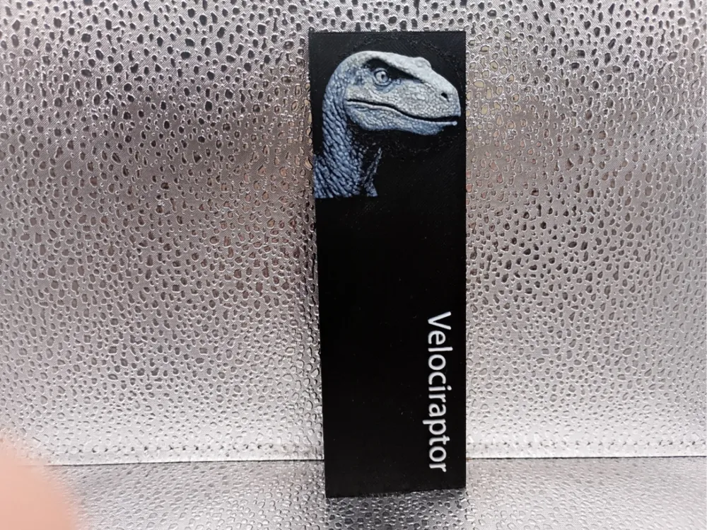 Velociraptor Bookmark hueforge by Borishotch Industries MakerWorld ...