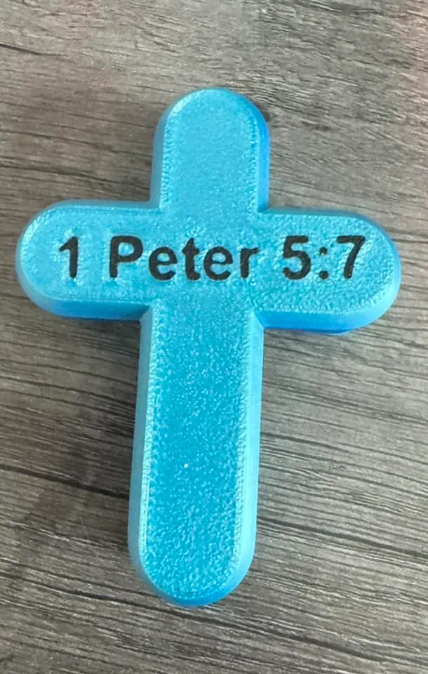 Pocket Worry Cross with 1 Peter 5:7 Remixed by The Worry Cross ...