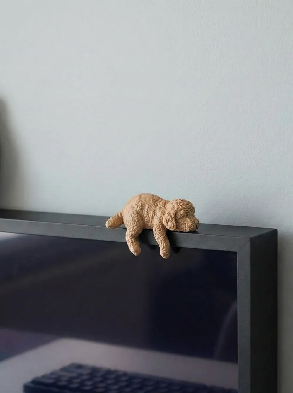 Monitor de Cachorro Caniche Dormilón - Modelo de impresión 3D gratuito ...