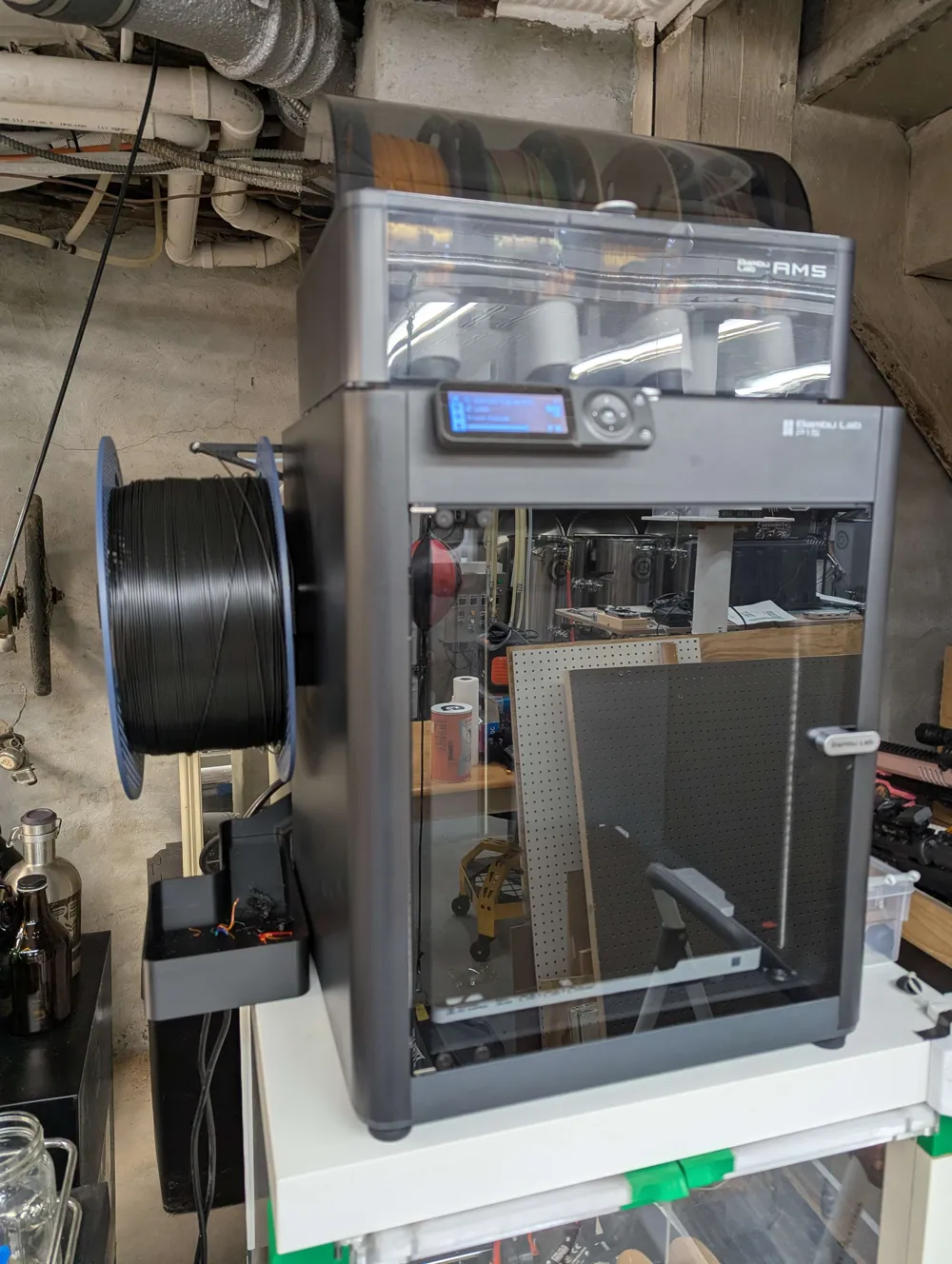5kg Side Spool Holder for P1S / P1P / X1C - Free 3D Print Model ...