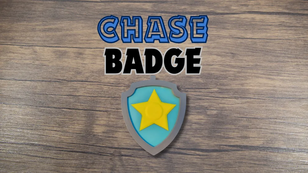 Chase Badge from Paw Patrol by Toonafeesh - MakerWorld
