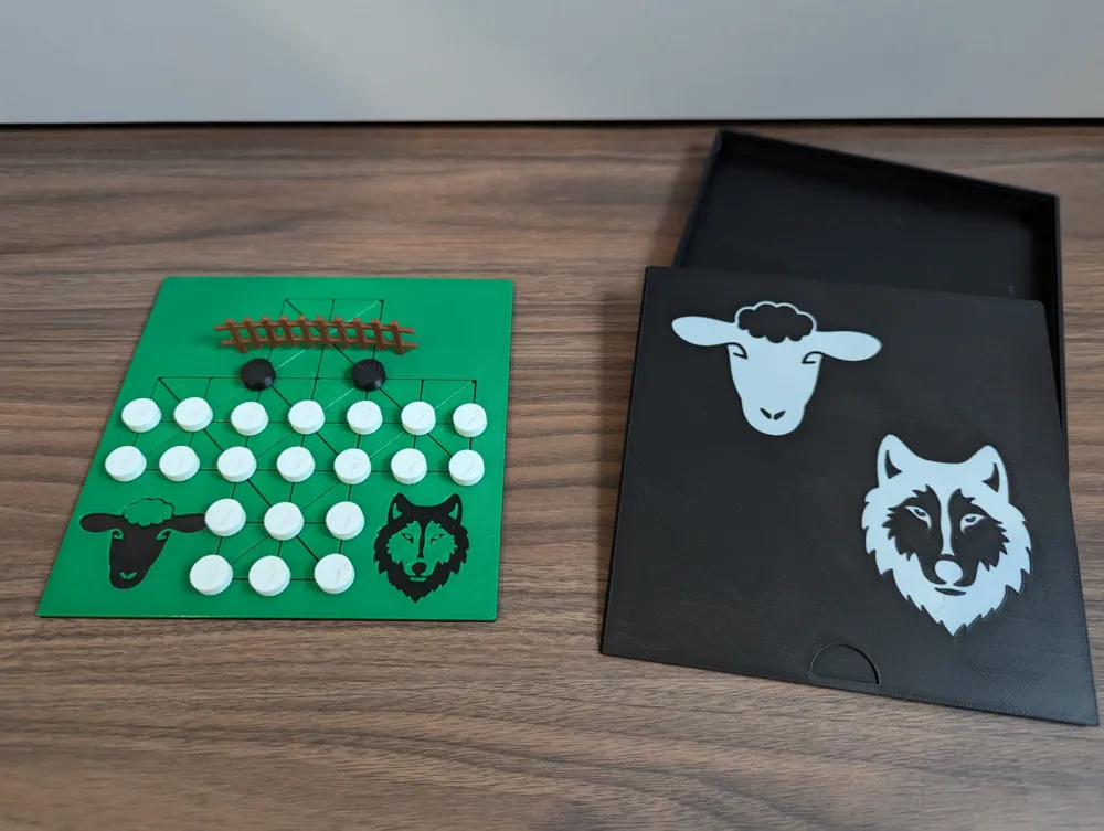 Wolves and Sheep Board Game - Free 3D Print Model - MakerWorld