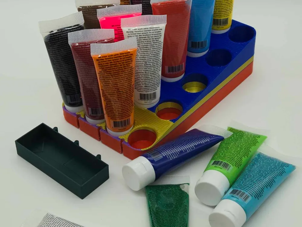 Paint Tube Stand – Organize and/or Display paint by MakerShed ...