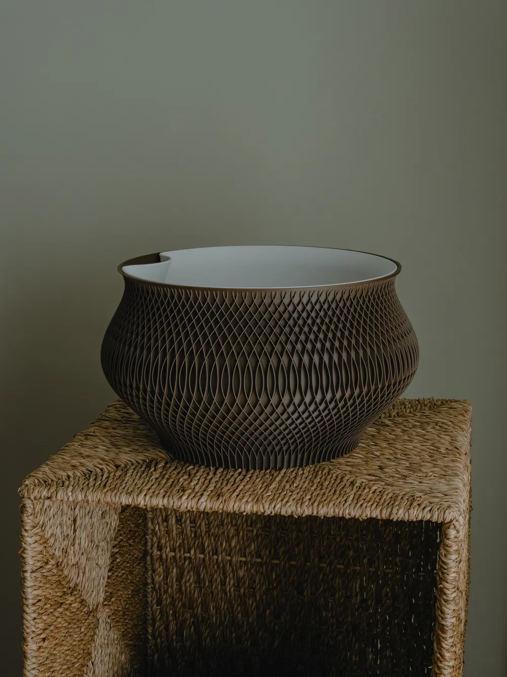 Modern Woven-Texture Plant Pot - Free 3D Print Model - MakerWorld