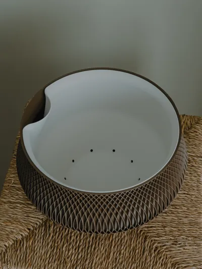 Modern Woven-Texture Plant Pot by Psychedelicu MakerWorld: Download ...