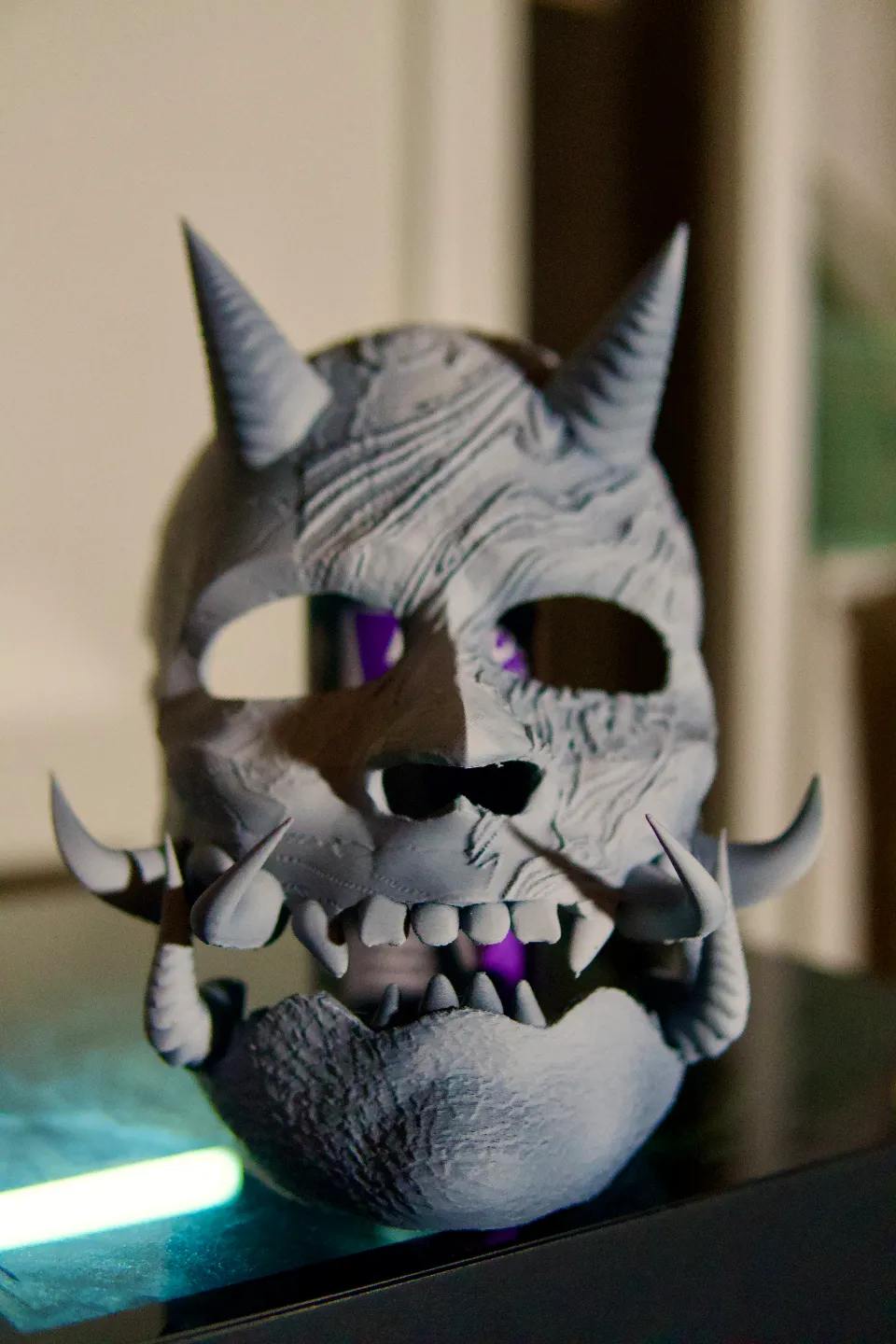 oni mask two face samurai by alexpapadings1 MakerWorld: Download Free ...