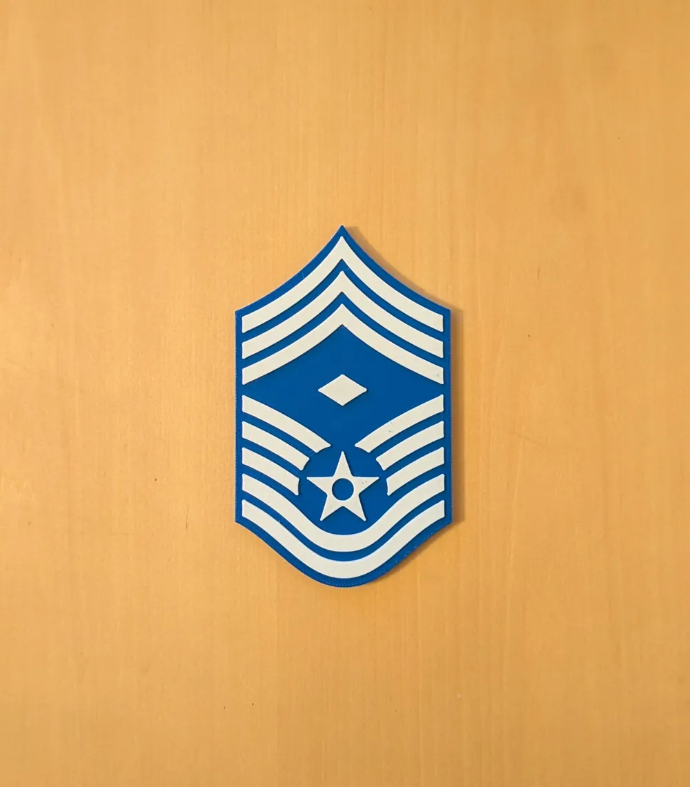 Air Force First Sergeant E7, E8 & E9 Ranks - Free 3D Print Model ...