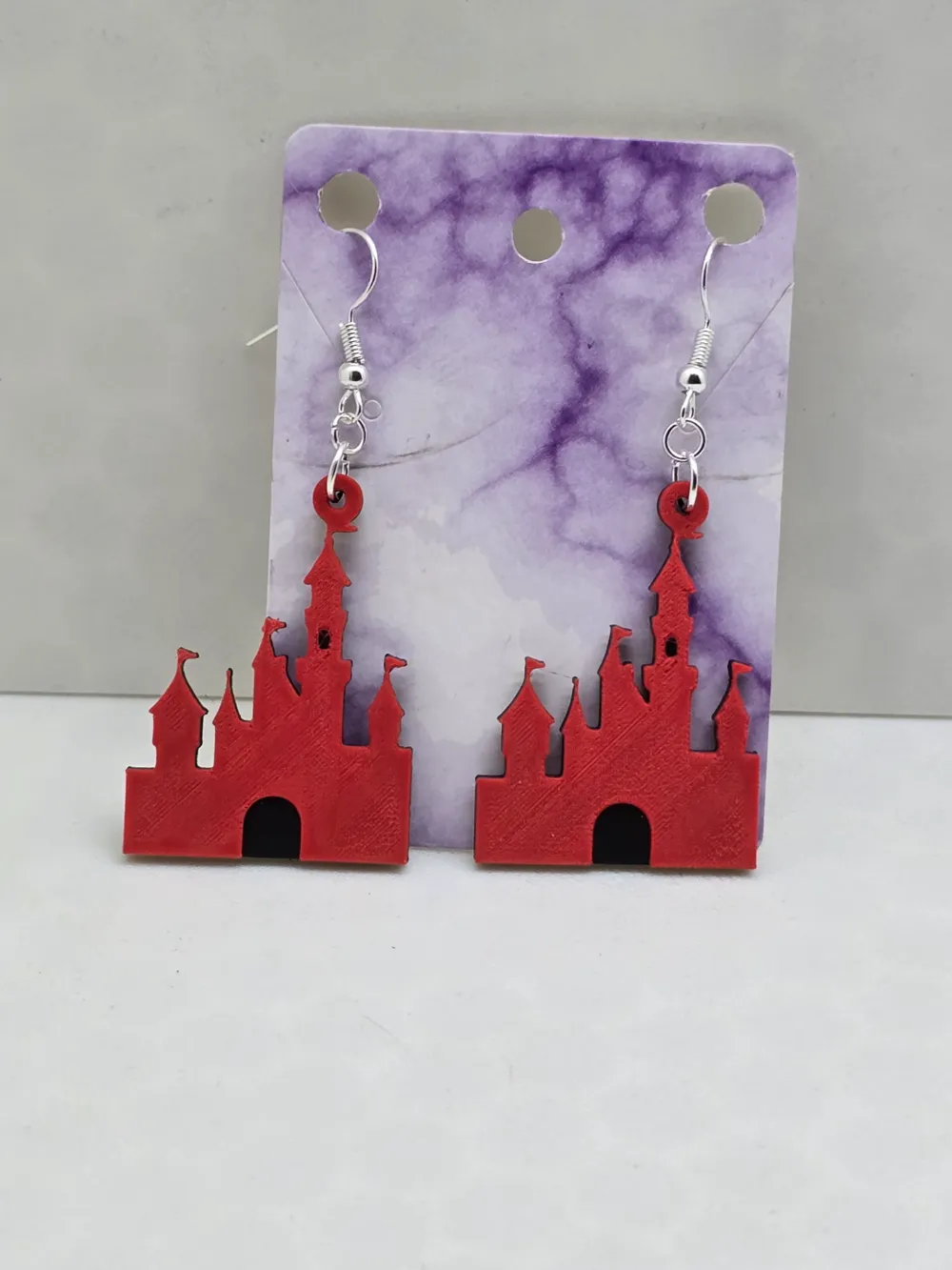 Disney Castle Earrings by dohara1985 MakerWorld: Download Free 3D Models