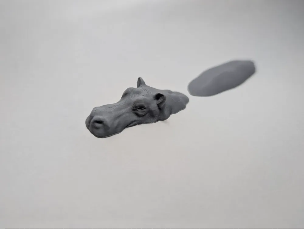 Floating hippo - Free 3D Print Model - MakerWorld