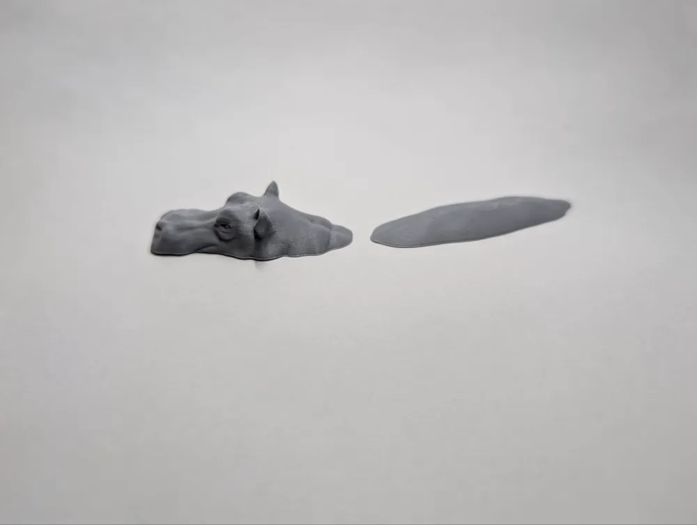 Floating hippo - Free 3D Print Model - MakerWorld