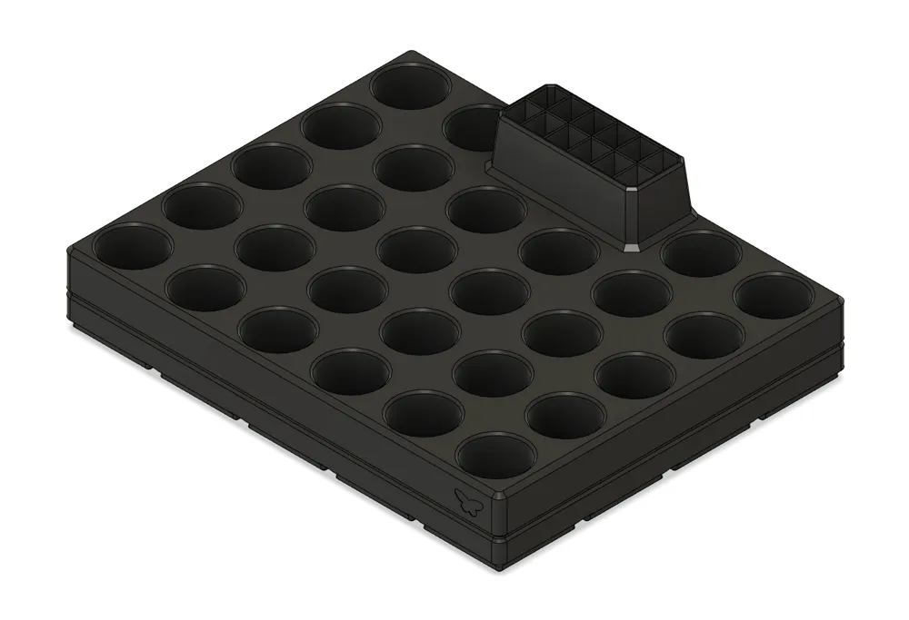 Gridfinity Paint Station Aesthetic Black&Gold by Custom Kas - MakerWorld